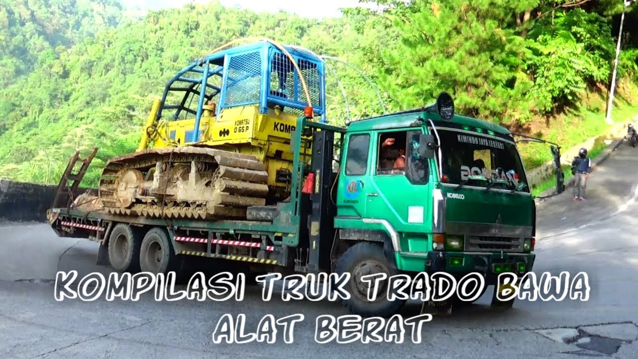 Kompilasi Truk Trado Bawa Alat Berat Lewat Sitinjau Lauik - YouTube