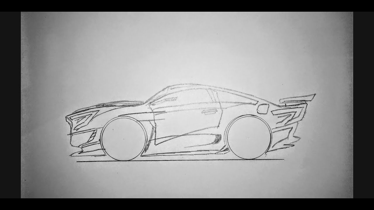 HOW TO DRAW A CONCEPT MUSCLE CAR [TANI R] - YouTube