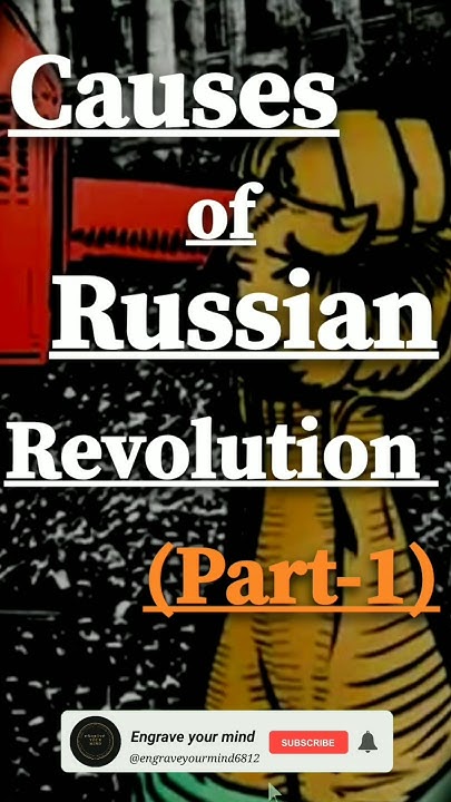 Causes of Russian Revolution (part-1) | #russianrevolution #class9th # ...