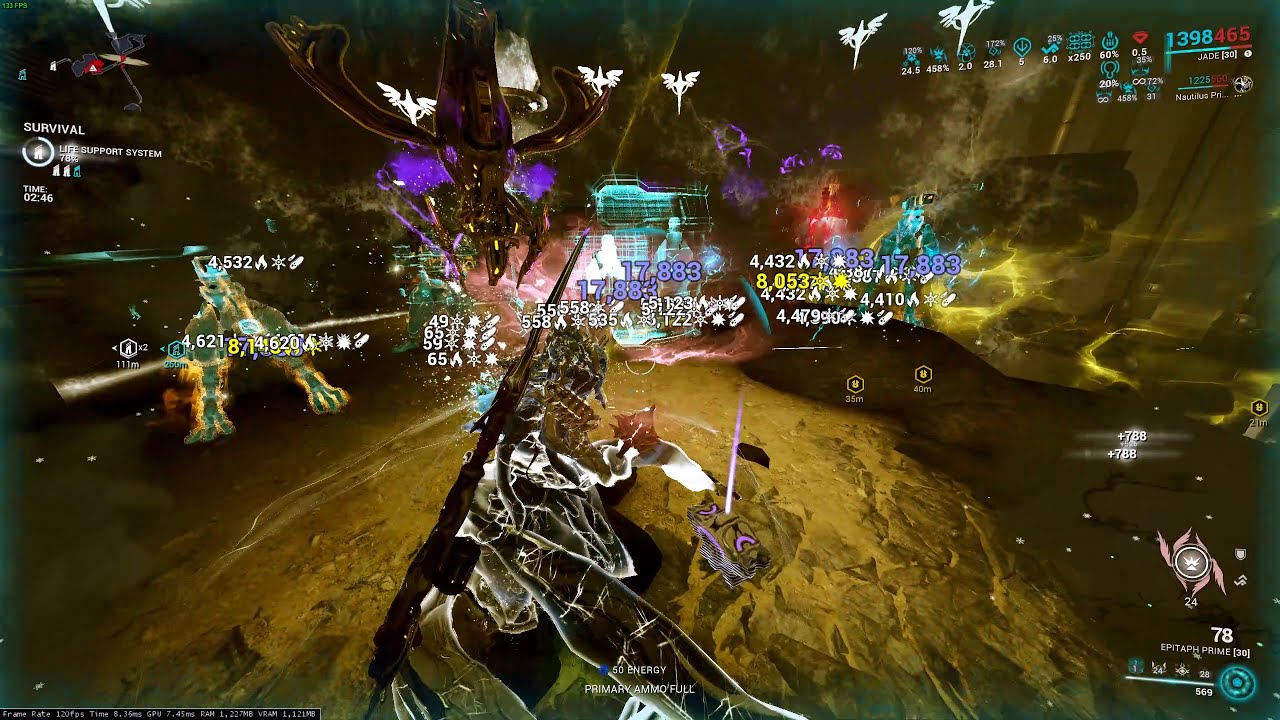Warframe Verglas Prime shreds Steel Path Grineer - YouTube