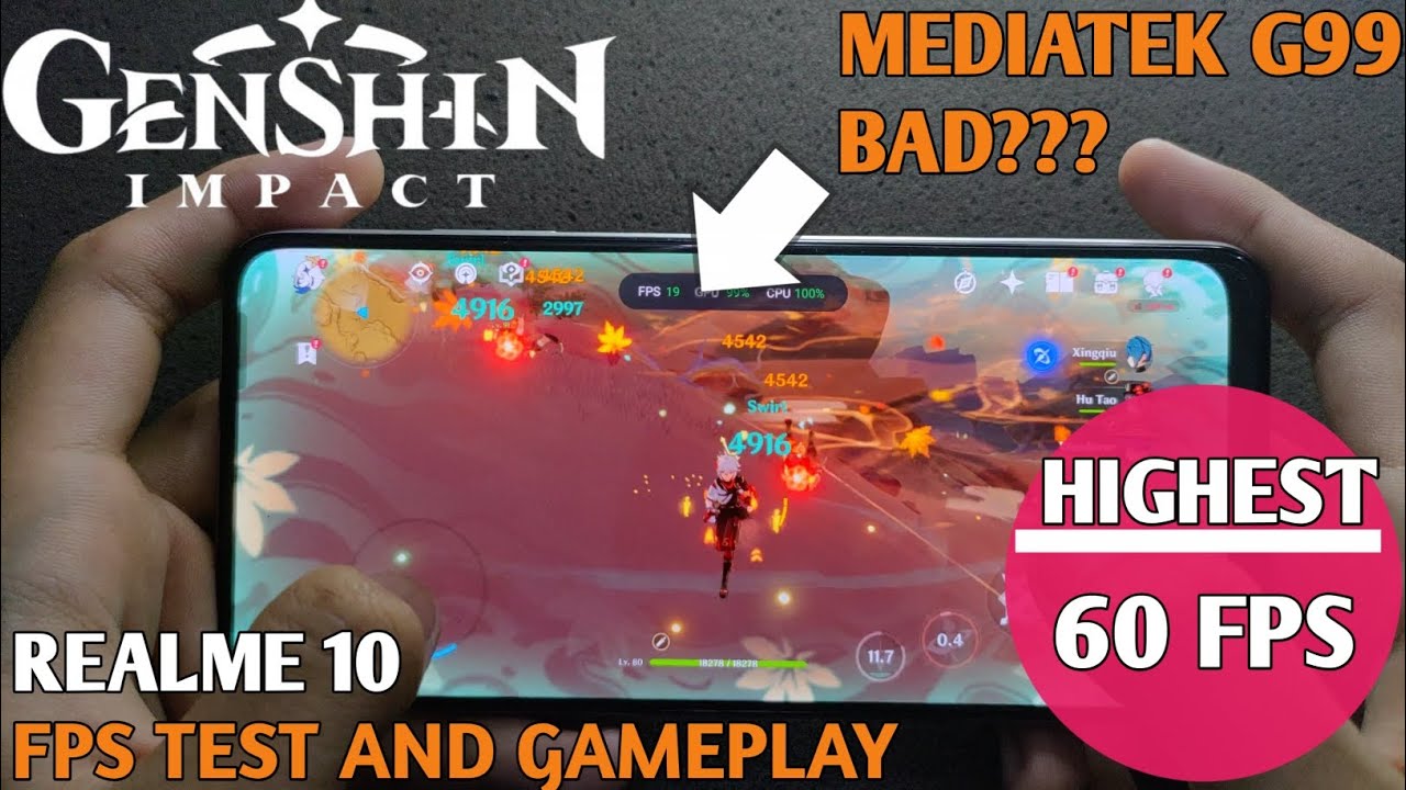 Realme 10 Mediatek Helio G99 Test Game Genshin Impact | Highest 60 Fps ...