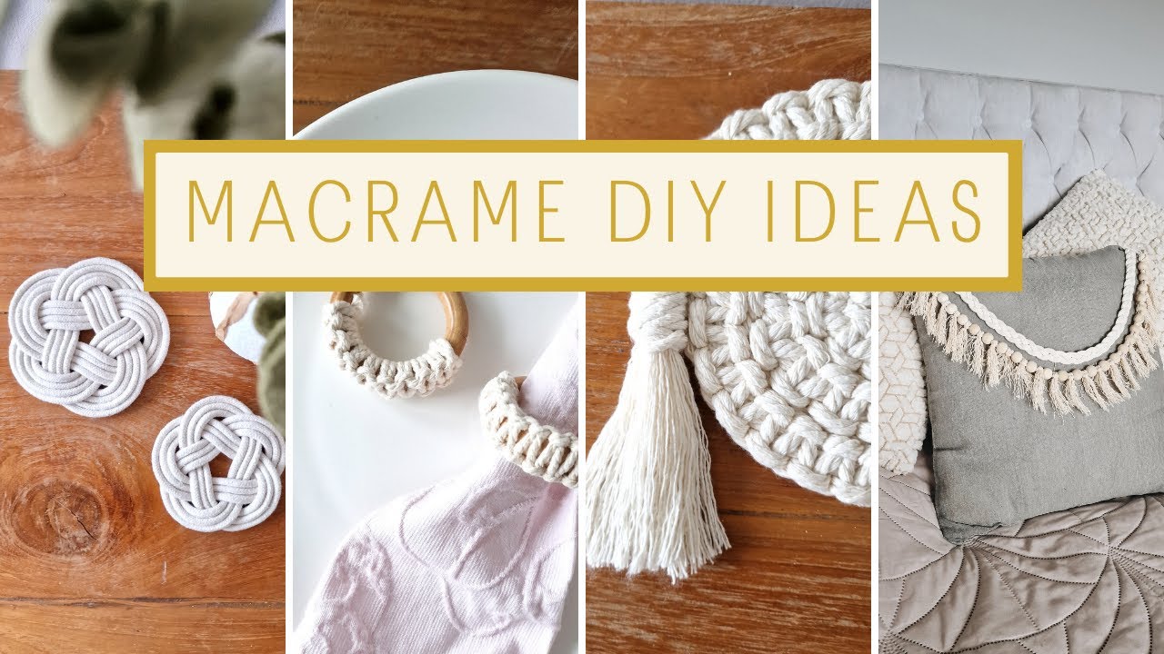 MACRAME DIY HOME DECOR IDEAS - EASY-TO-MAKE MACRAME DECOR PROJECTS ...