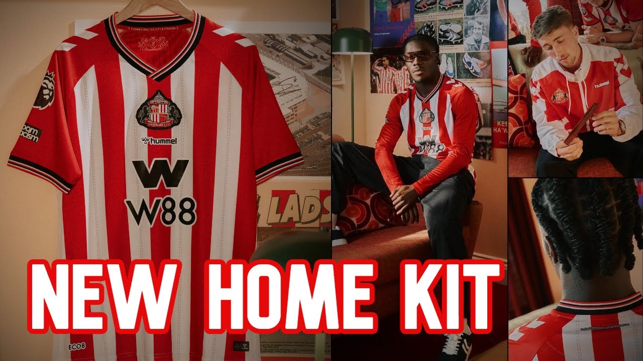 NEW SUNDERLAND HOME KIT REVEALED! - YouTube