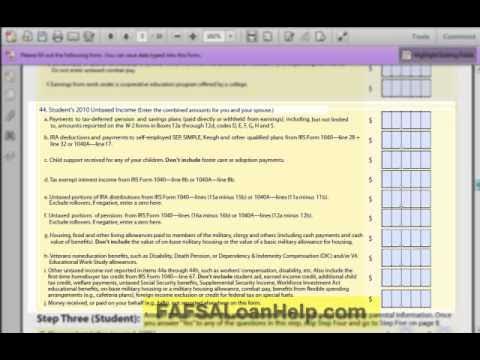 How to fill out the FAFSA - Steps 1 - 7 - YouTube
