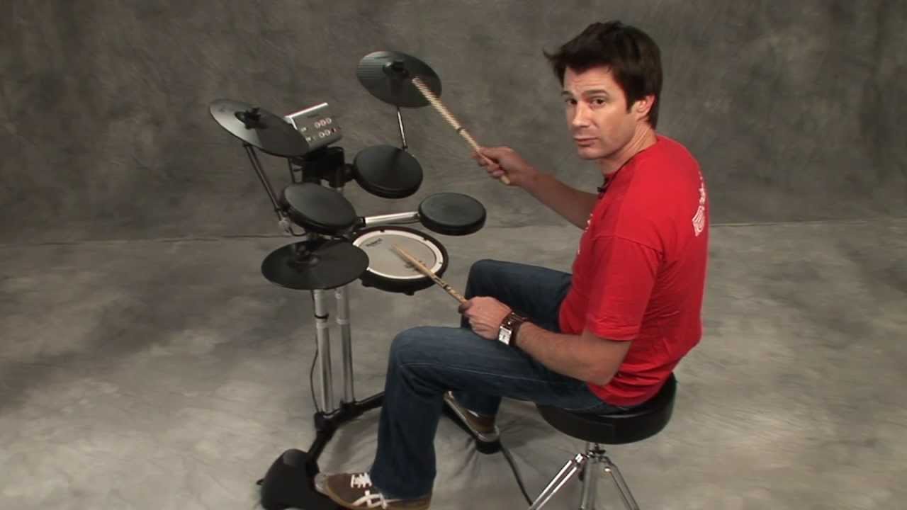 V-Drums Lesson 4: Johnny Rabb - Double Bass (Shuffle) - YouTube