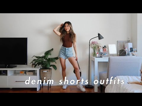 STYLING: HIGH WAISTED DENIM SHORTS | denim shorts outfit ideas