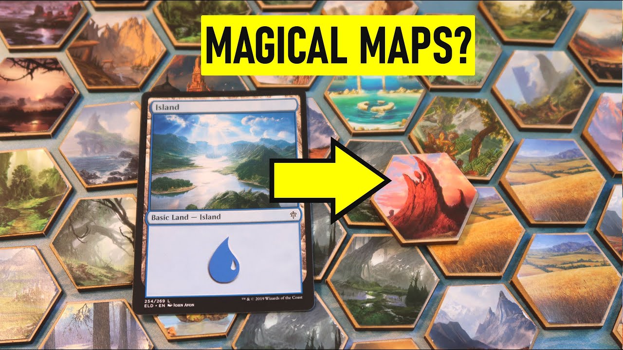 Making DUNGEONS & DRAGONS Maps from MAGIC: THE GATHERING Cards - YouTube