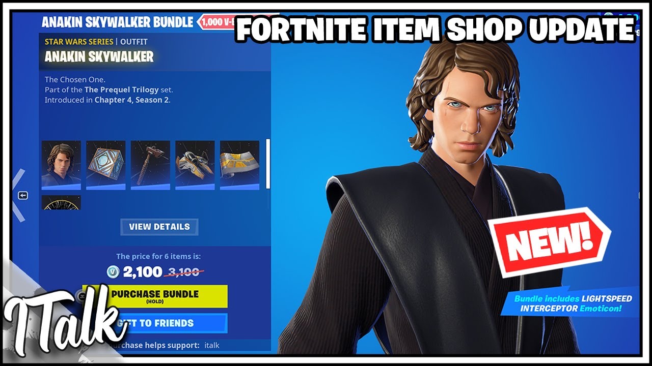Fortnite Item Shop *NEW* STAR WARS BATTLE PASS, TONS OF NEW STUFF JEEZ ...