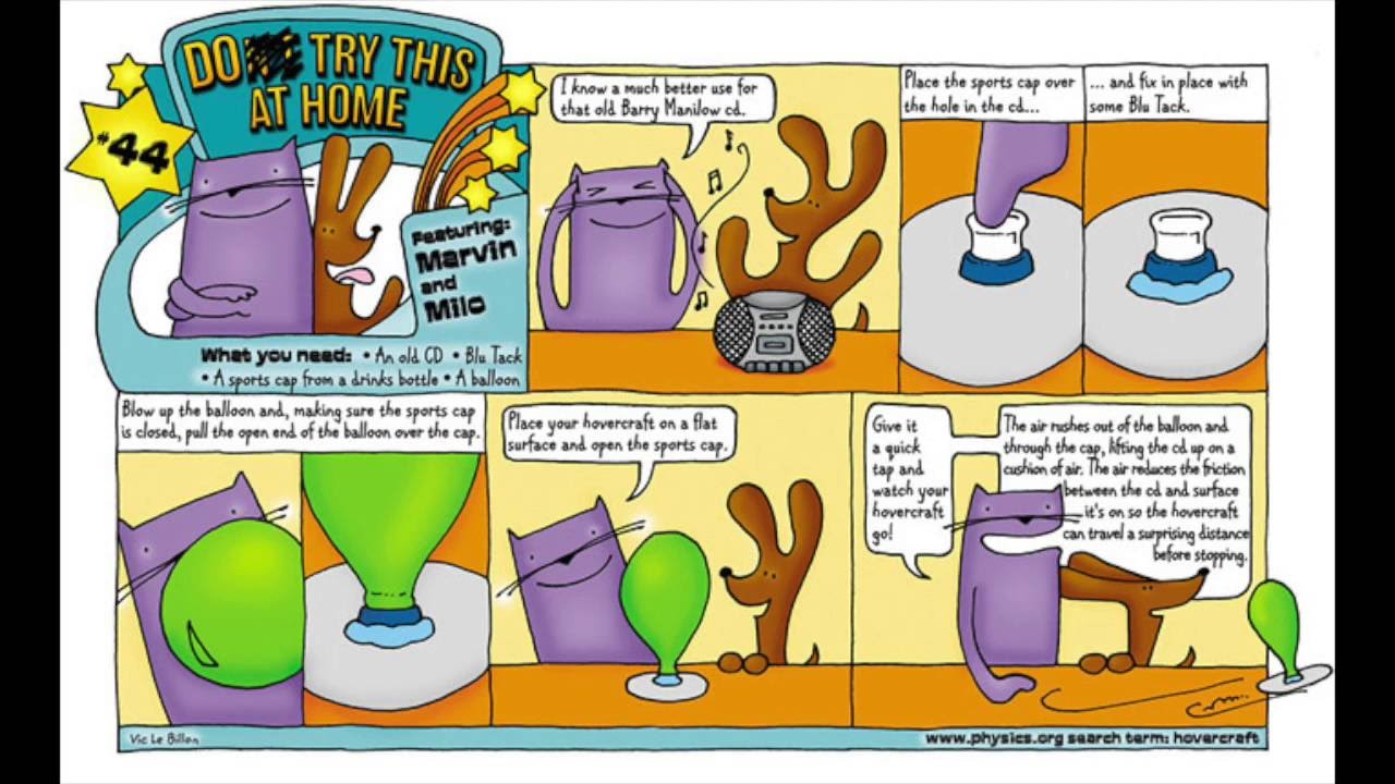 Marvin & Milo Physics: Homemade Hovercraft - YouTube