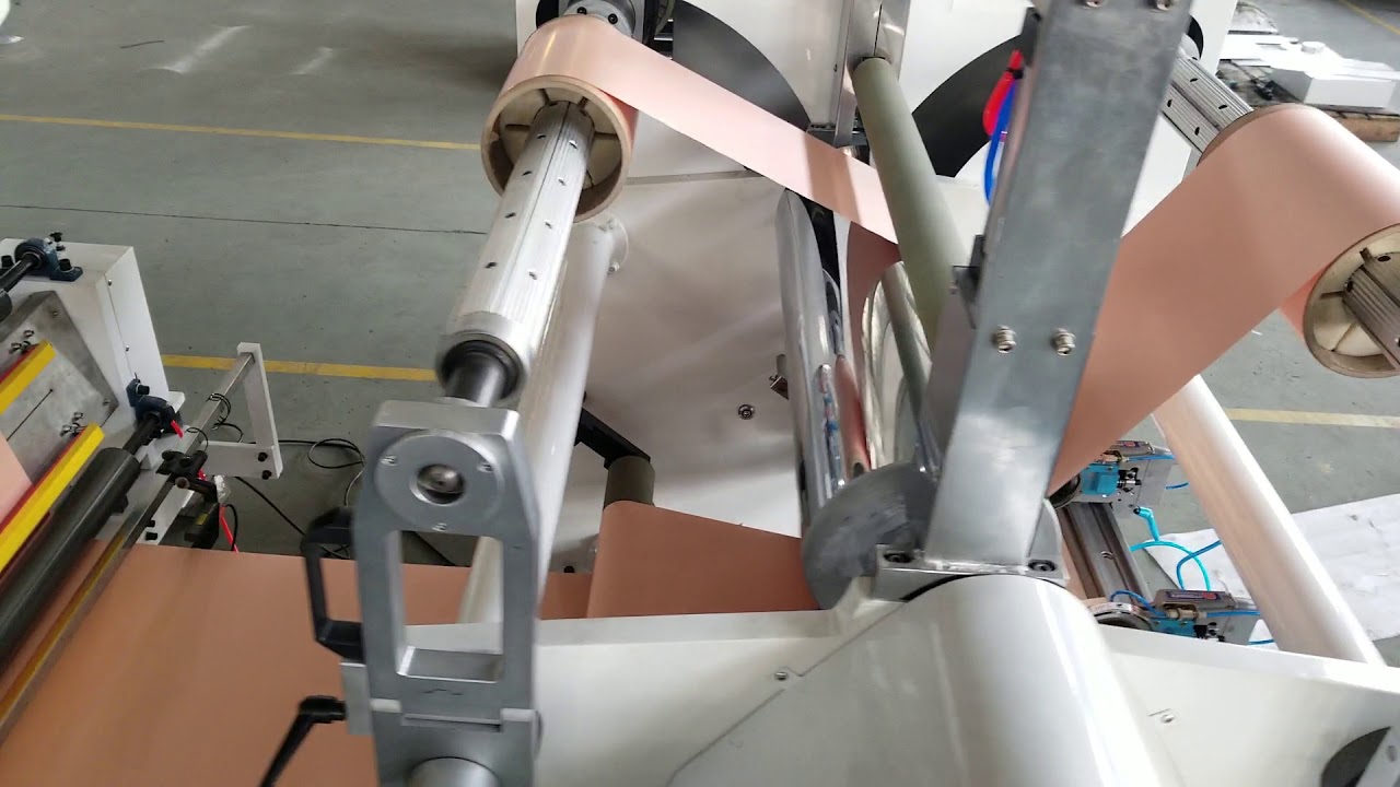 Specialized slitter machine for slit copper foil - YouTube