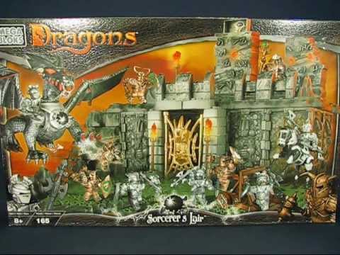 Mega Bloks Dragons Sorcerer's Lair Set - YouTube