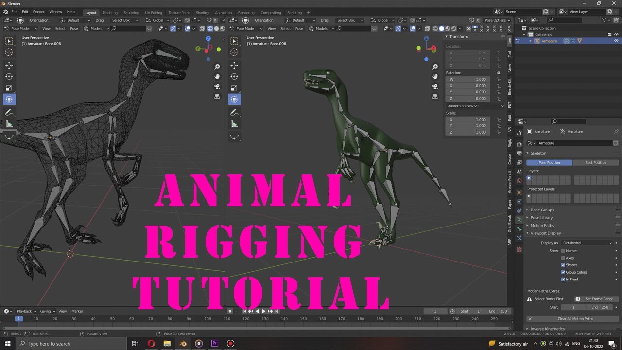 ANIMAL RIGGING IN #blender / IN TAMIL / #VISHNUVFXARTIST - YouTube