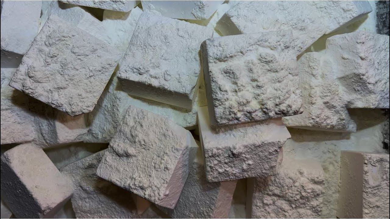 Gymchalk blocks with baby powder | Asmr | Sleepaid | #freshblockfriday ...