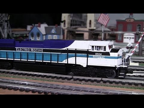 MTH Premier EMD SD-90MAC O-Gauge Diesel Locomotive in True HD 1080p ...