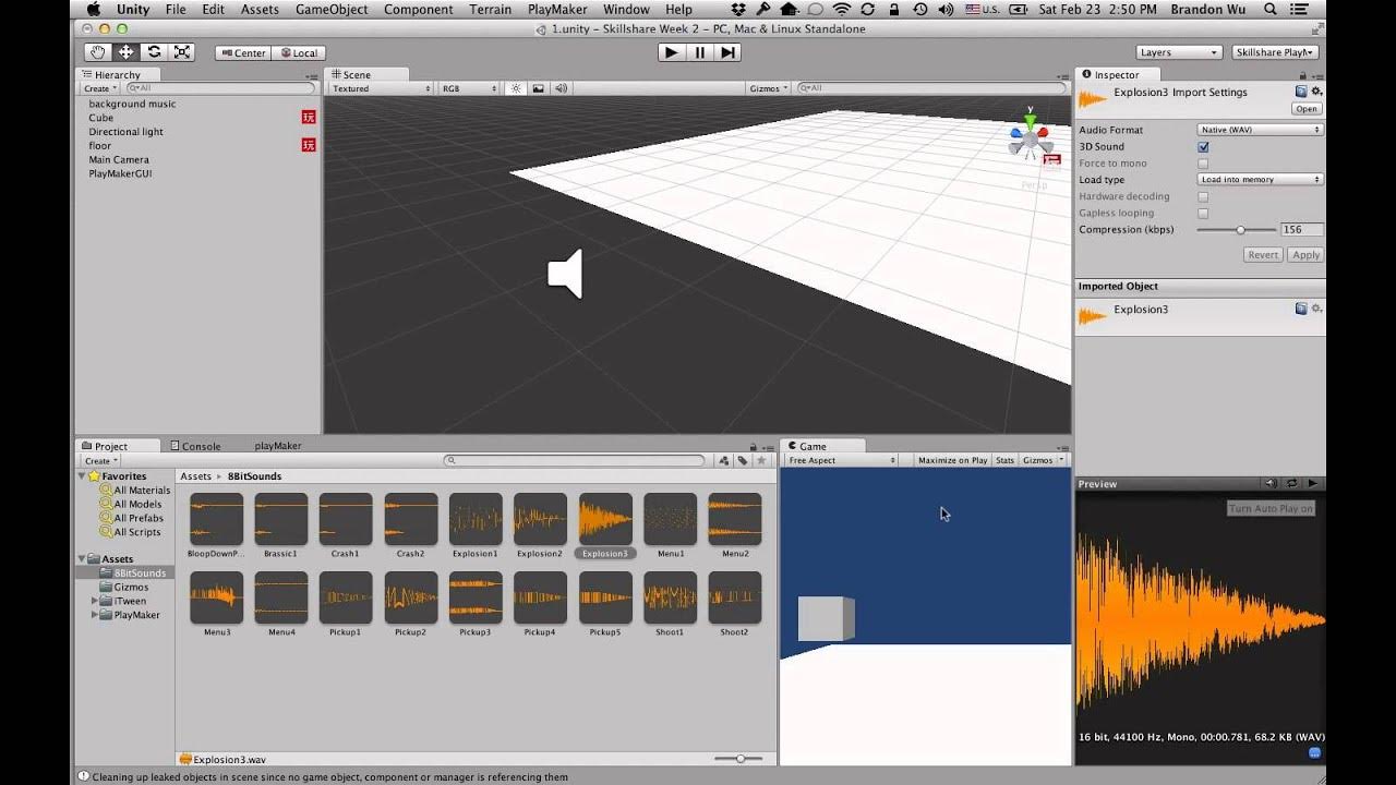 Make Your First Video Game in 4 Weeks with Unity (No Coding) - Empty Game Object, Add Audio ...