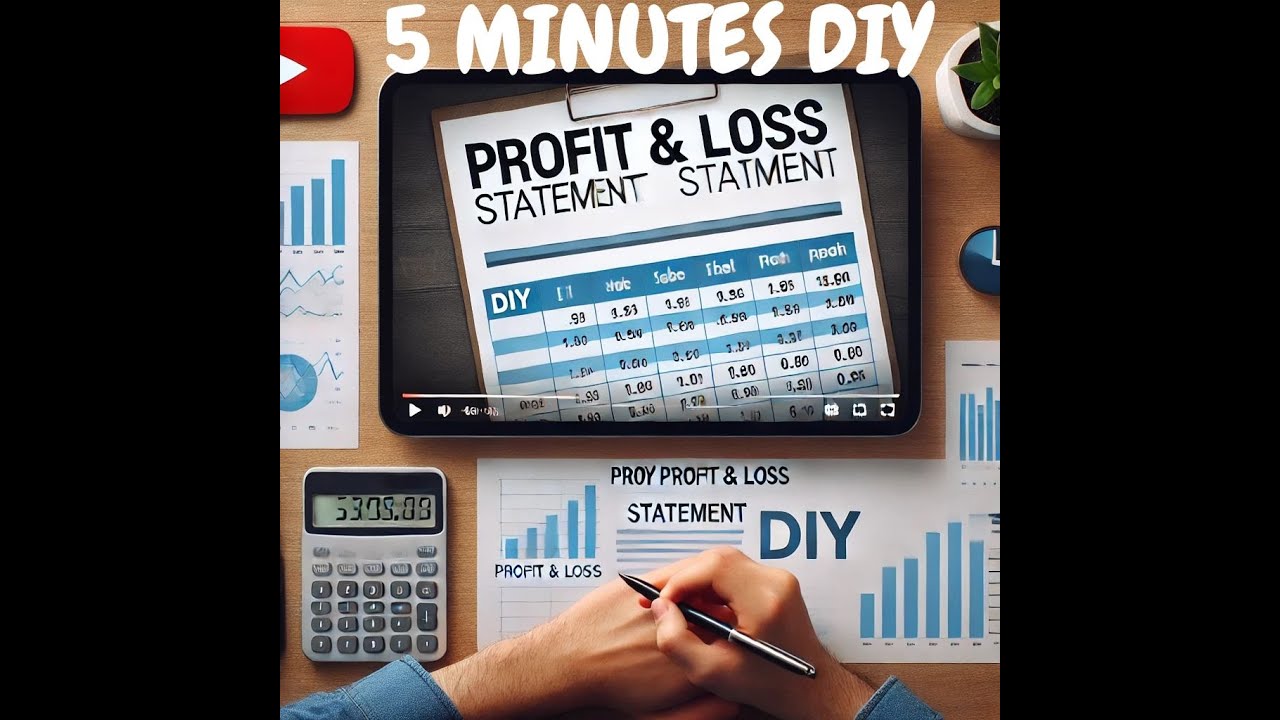 5 minutes DIY for Profit and loss Account - YouTube