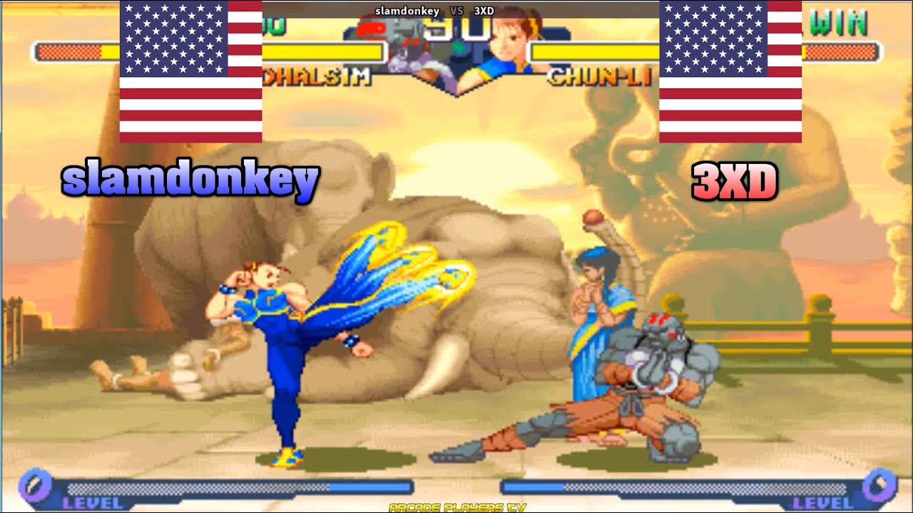Street Fighter Alpha 2 slamdonkey (Usa) vs 3XD (Usa) sfa2 - YouTube