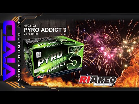 PYRO ADDICT 3 | CAT. F3 | 1.3G | 71 Shots | 20/25/30mm | RIAKEO ...