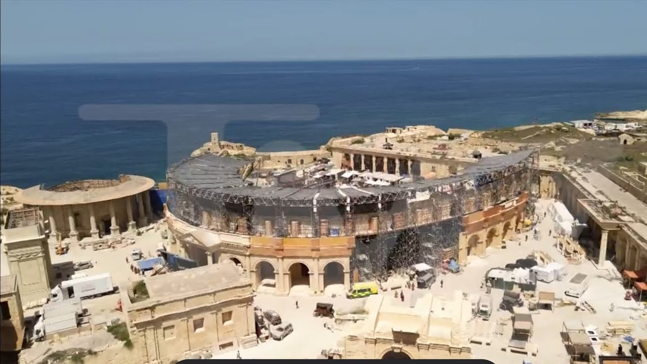 Gladiator 2 Colosseum First Look Under Construction Revealed In Malta ...