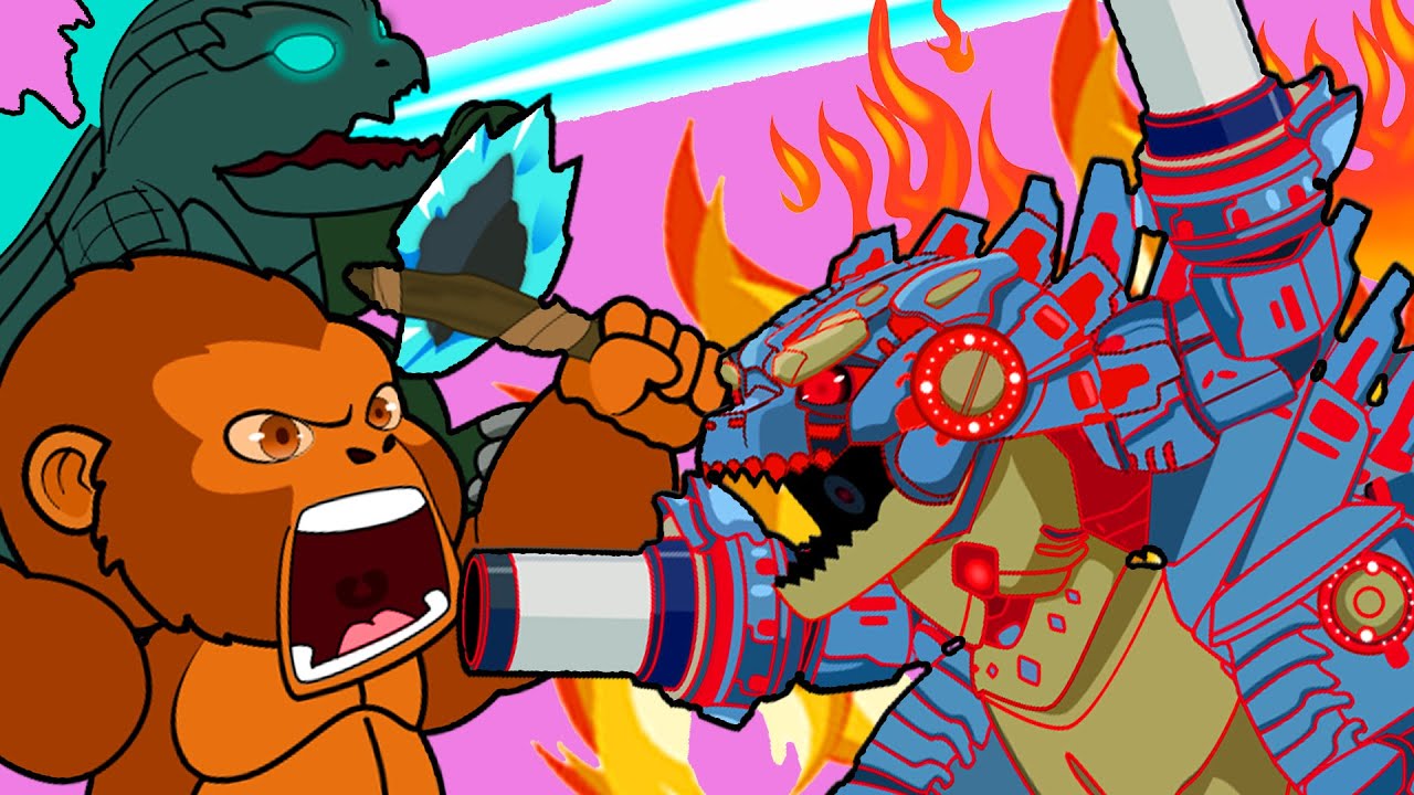 Baby Godzilla, Kong vs. Mecha Godzilla – Animation 1 - YouTube