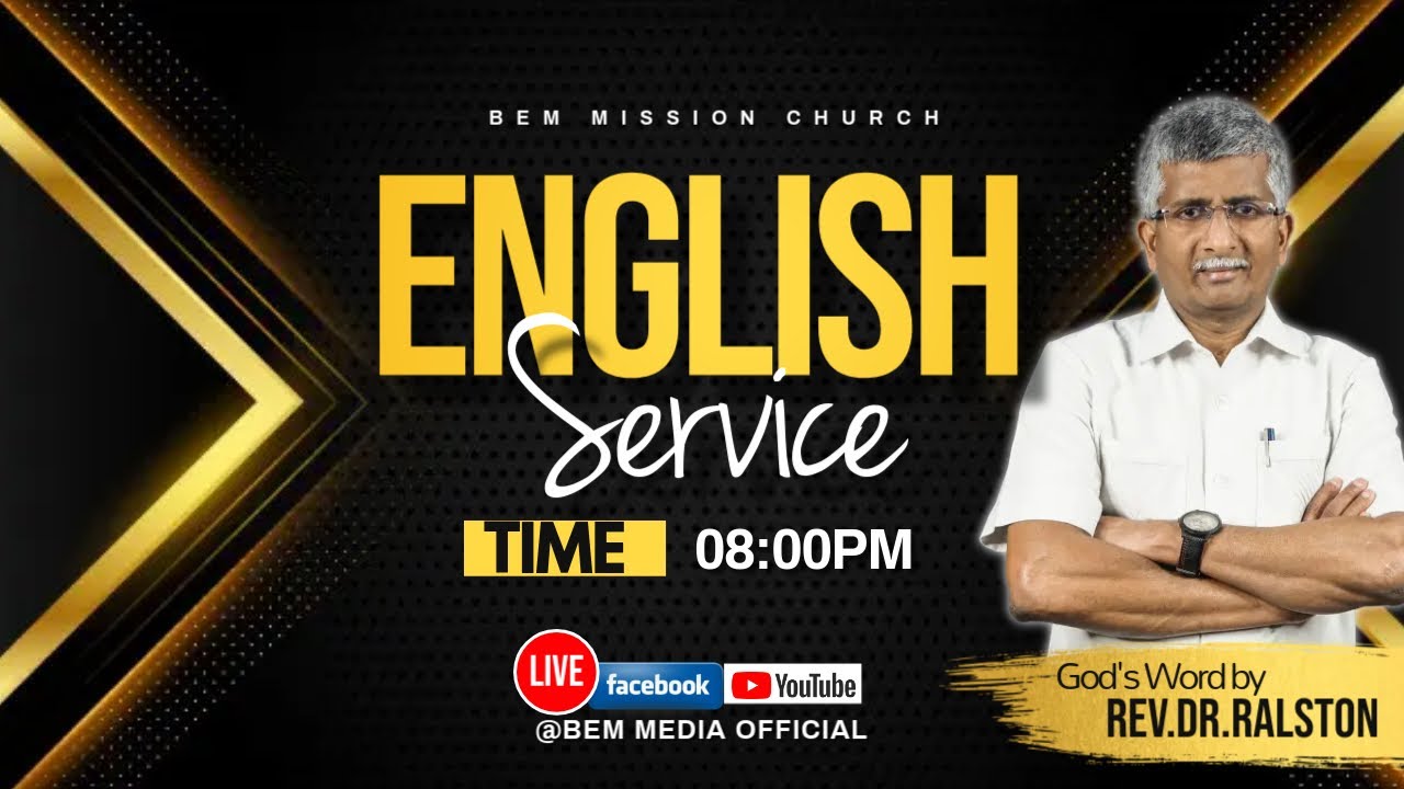🔴🅻🅸🆅🅴 ENGLISH SERVICE | 16.02.25 | REV.DR.RALSTON | BEM CHURCH - YouTube