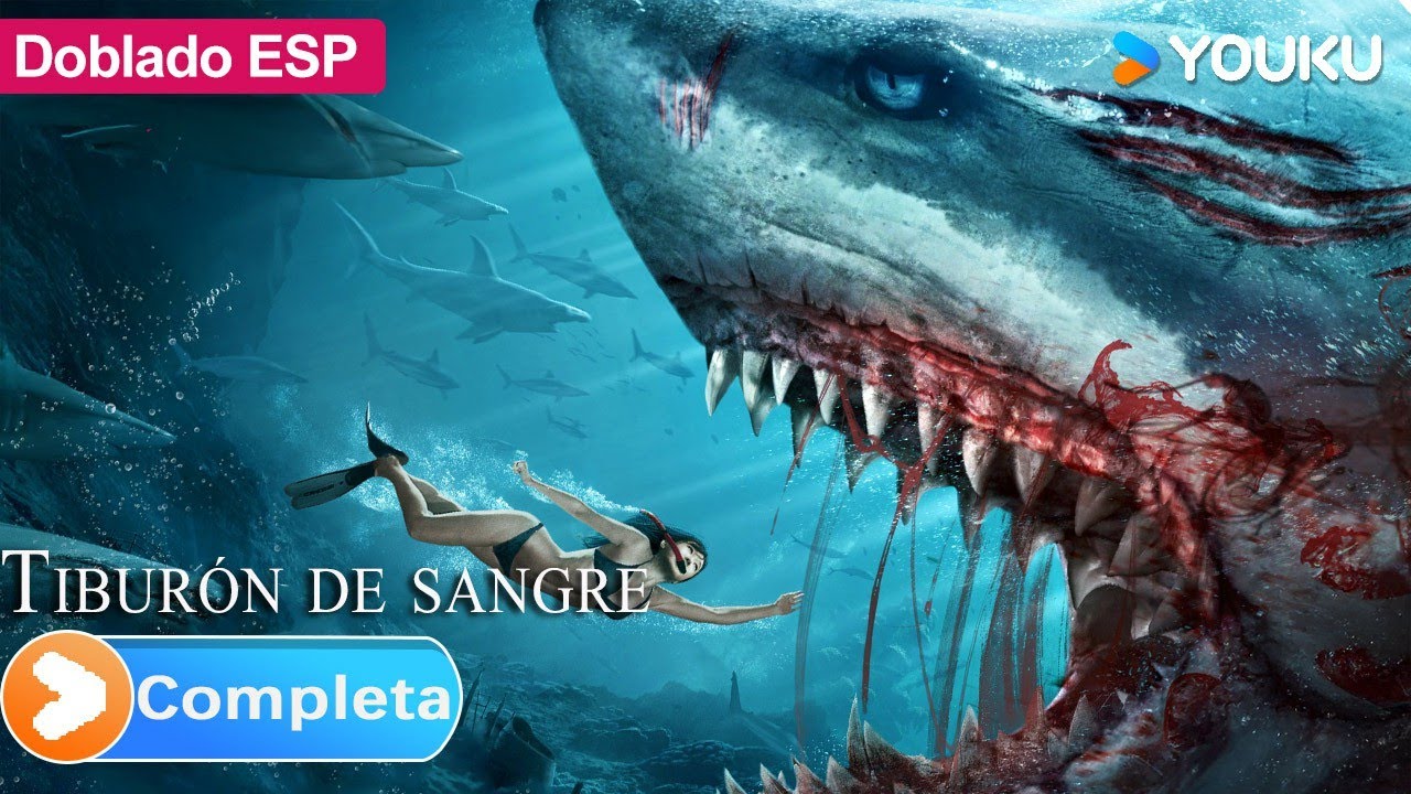 🌟Película Doblada al español [Tiburón de sangre] | Horror Shark ...