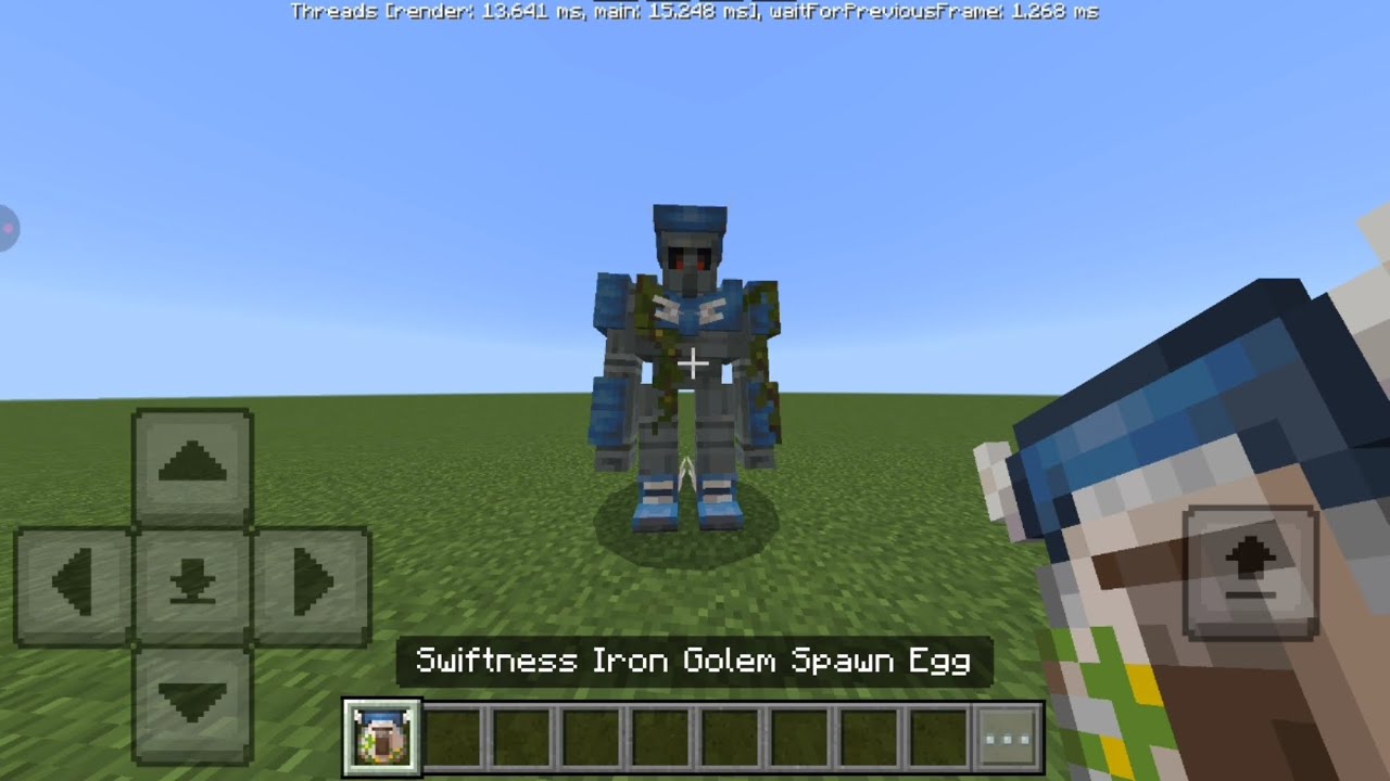 Swiftness Iron Golem addon in minecraft pe+download - YouTube