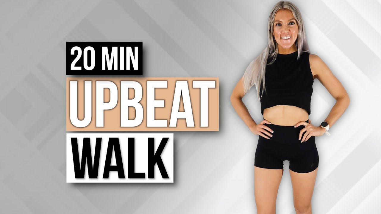 20 MIN UPBEAT WALK - Walk at home | Walking workout - YouTube