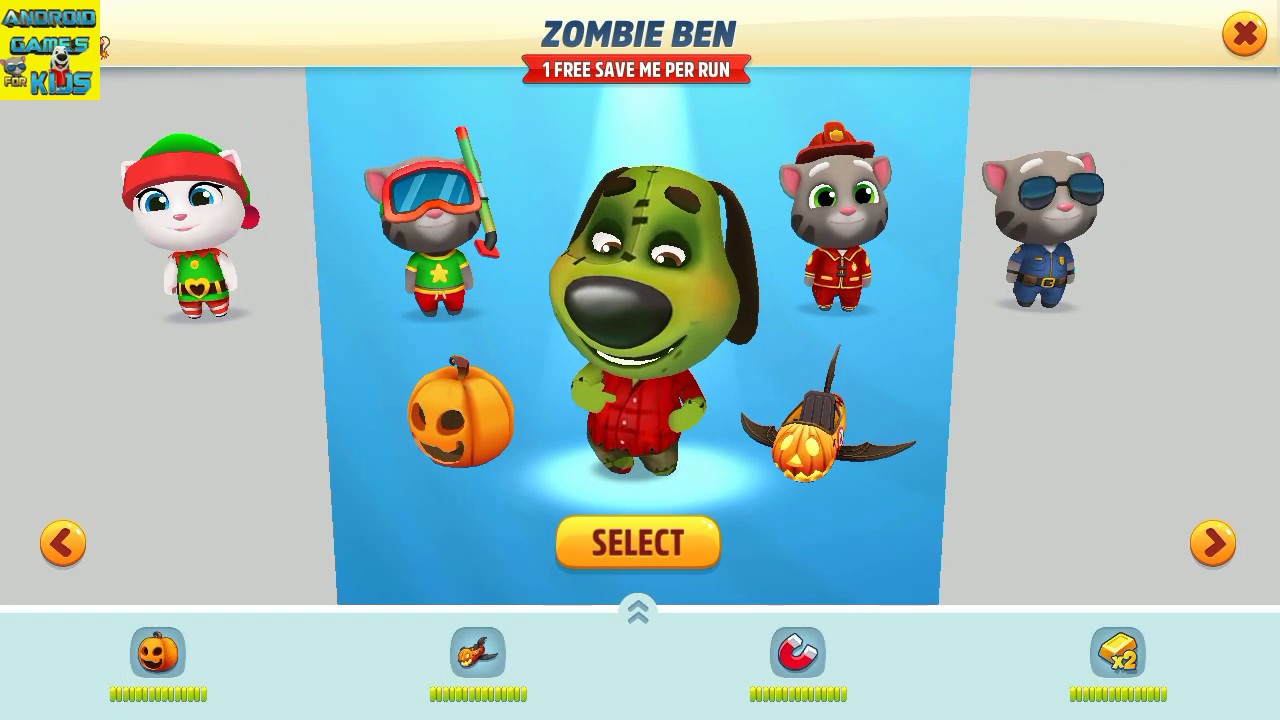 Talking Tom Gold Run - Zombie Ben (Tom's Home) APK (Android , iOS) APP ...