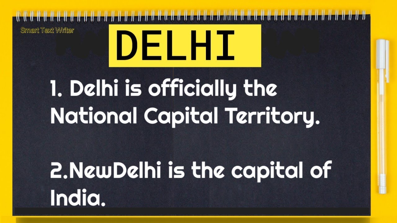 10 lines on Delhi in english || Delhi par 10 line nibandh || essay on ...