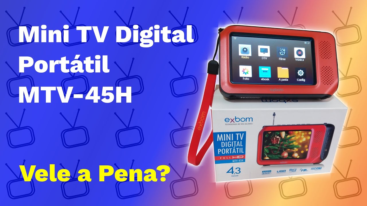 Mini TV Digital Portátil MTV-45H | REVIEW | Vele a Pena? - YouTube
