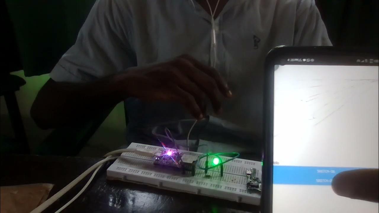 React native app used to toggle esp32 led. - YouTube