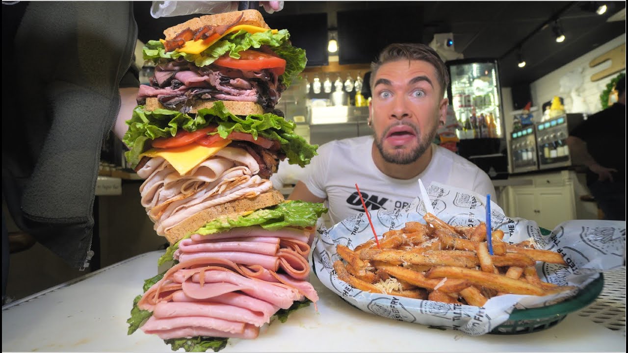 THIS "BIG A$$ SANDWICH CHALLENGE" HAS NEVER BEEN BEATEN | Joel Hansen ...