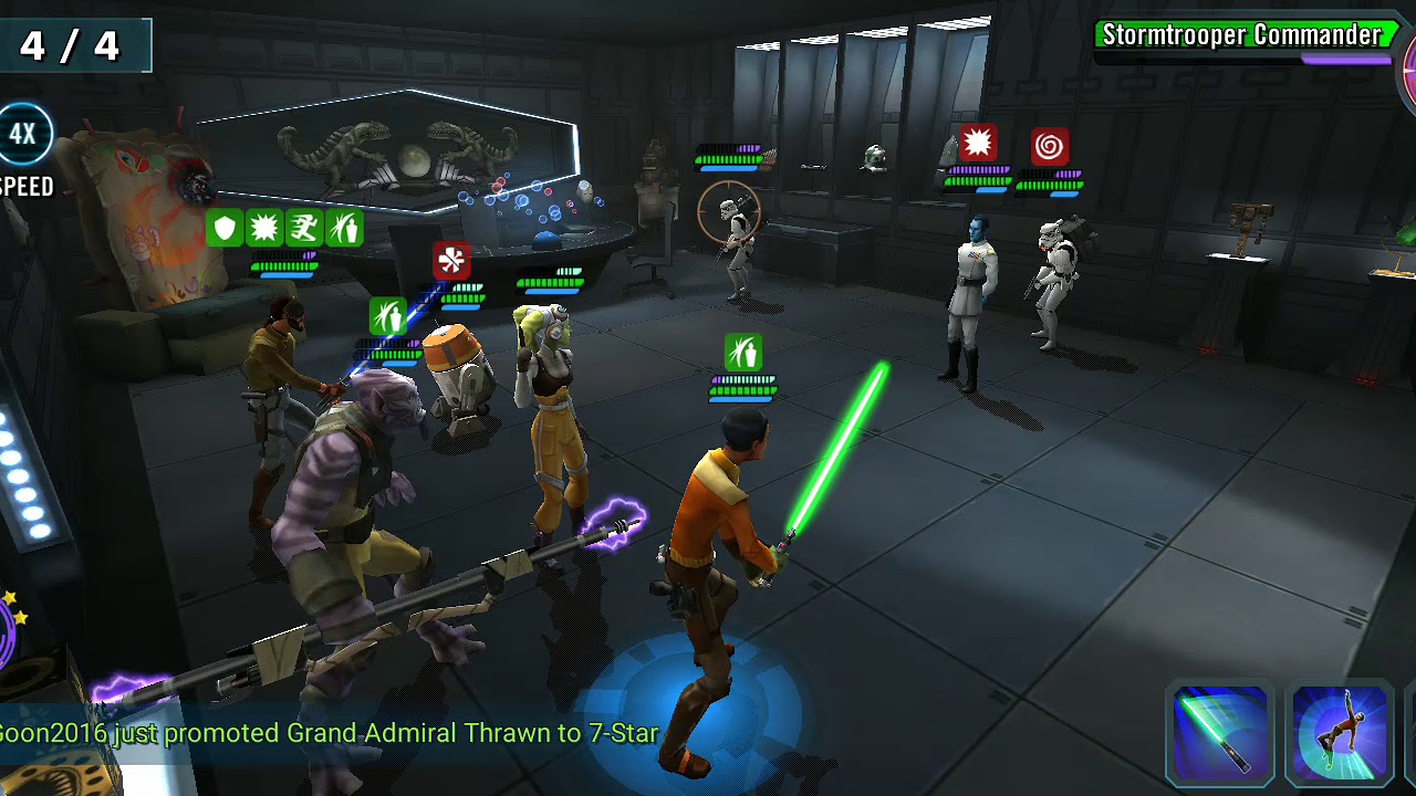 SWGOH Thrawn Event Tier 7 April 12, 2018 - YouTube