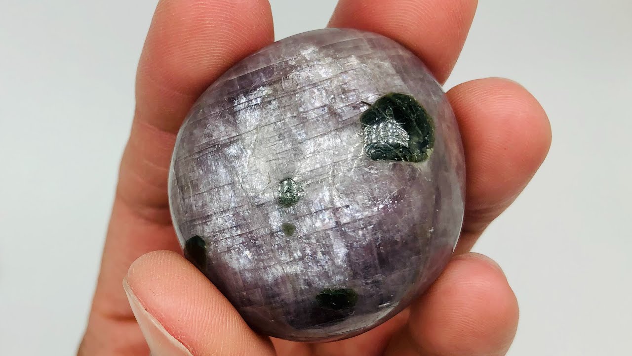 SkyyGems || Purple Anhydrite aka Purple Angelite - YouTube