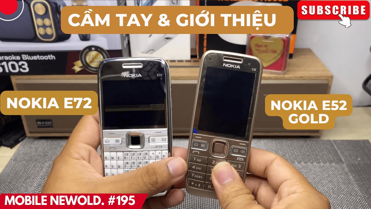 [ Mobile NewOld. #195 ] Cầm tay & Giới thiệu Nokia E72 Trắng & Nokia E52 Gold Hiếm vừa về hàng ...