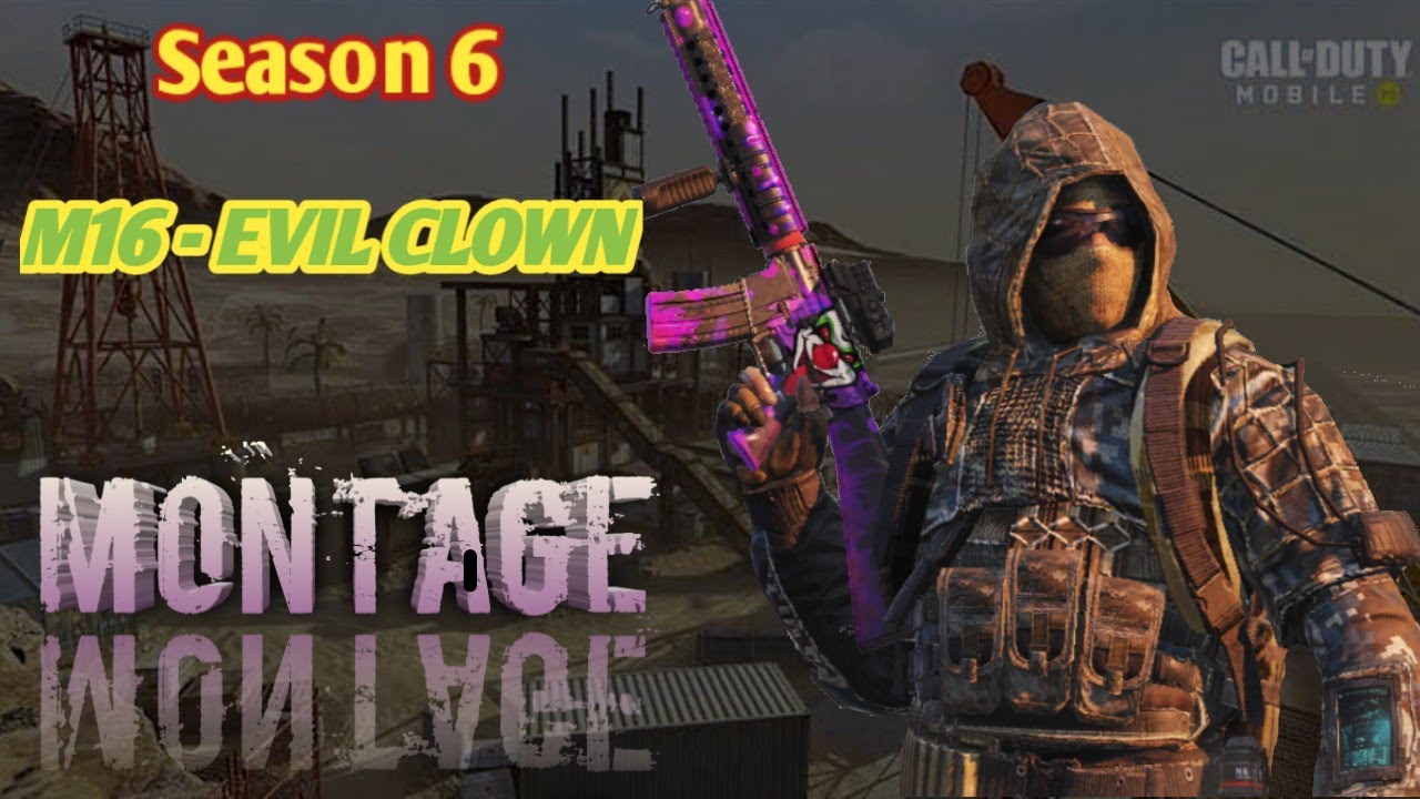 M-16 EVIL CLOWN TDM MONTAGE | Call Of Duty Mobile | HYPER GAMERZ - YouTube