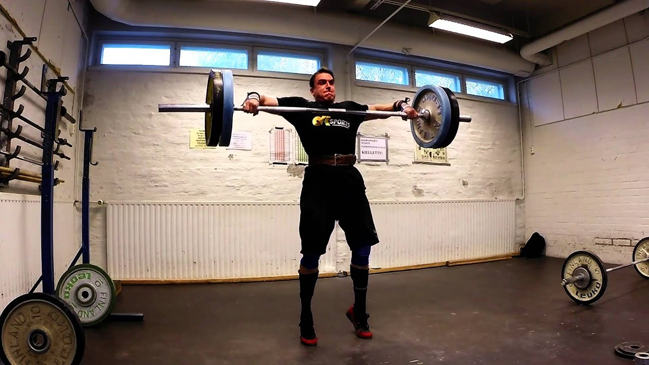 Snatch complex: high pull + snatch - YouTube