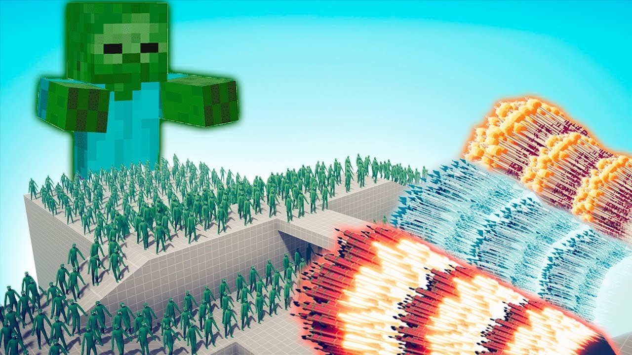 100x ZOMBIE + MINECRAFT GIANT vs EVERY GOD - Totally Accurate Battle ...