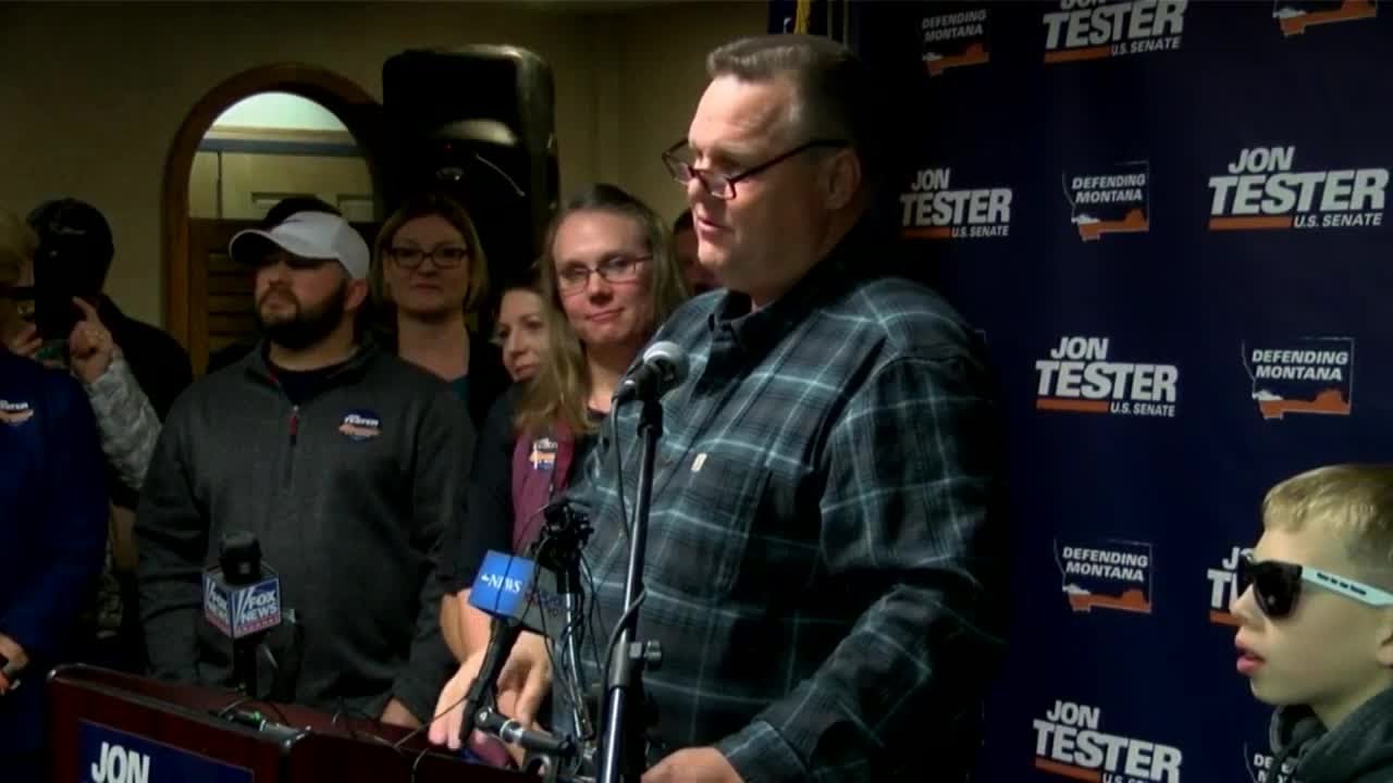 Tester claims victory in U.S. Senate race - YouTube