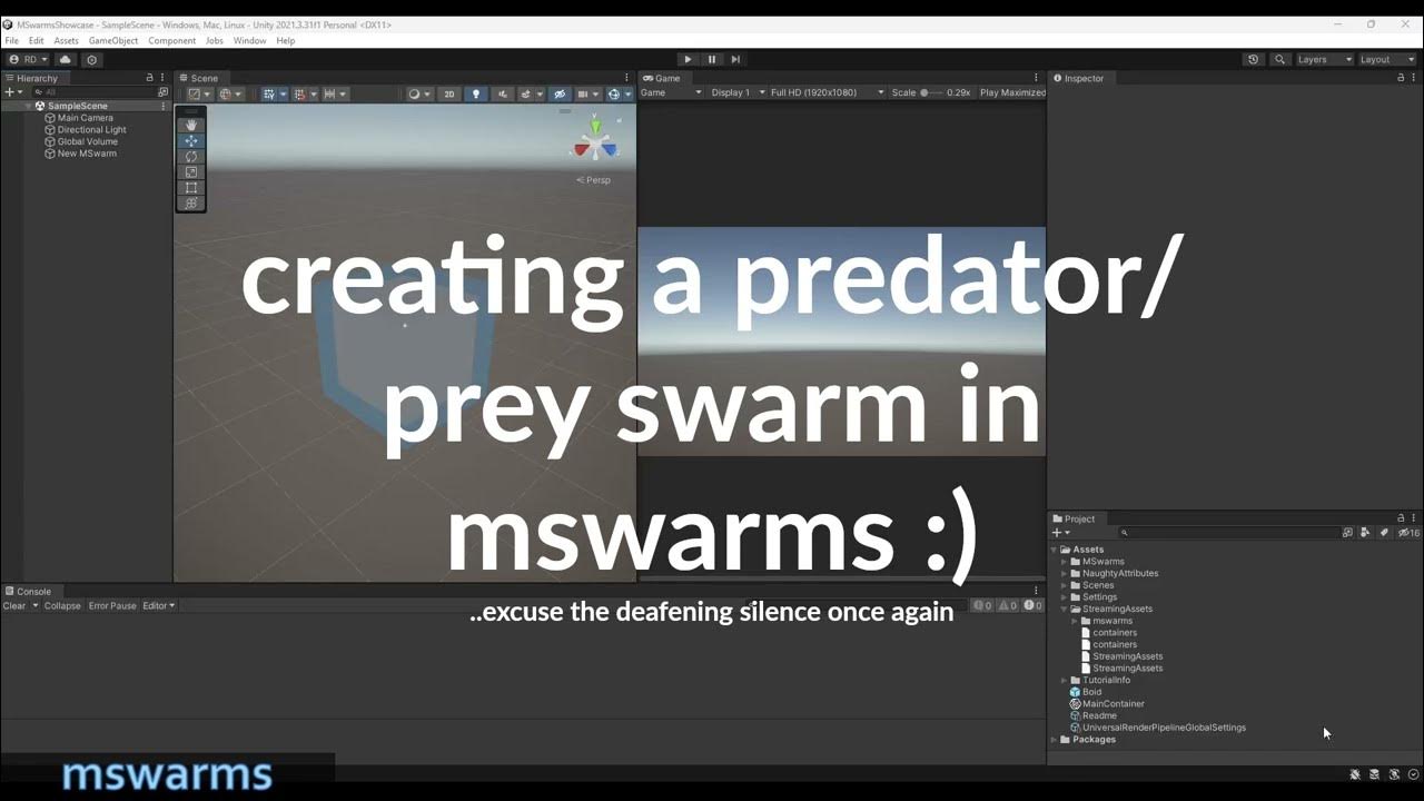 MSwarms for Unity - Predator/Prey - YouTube