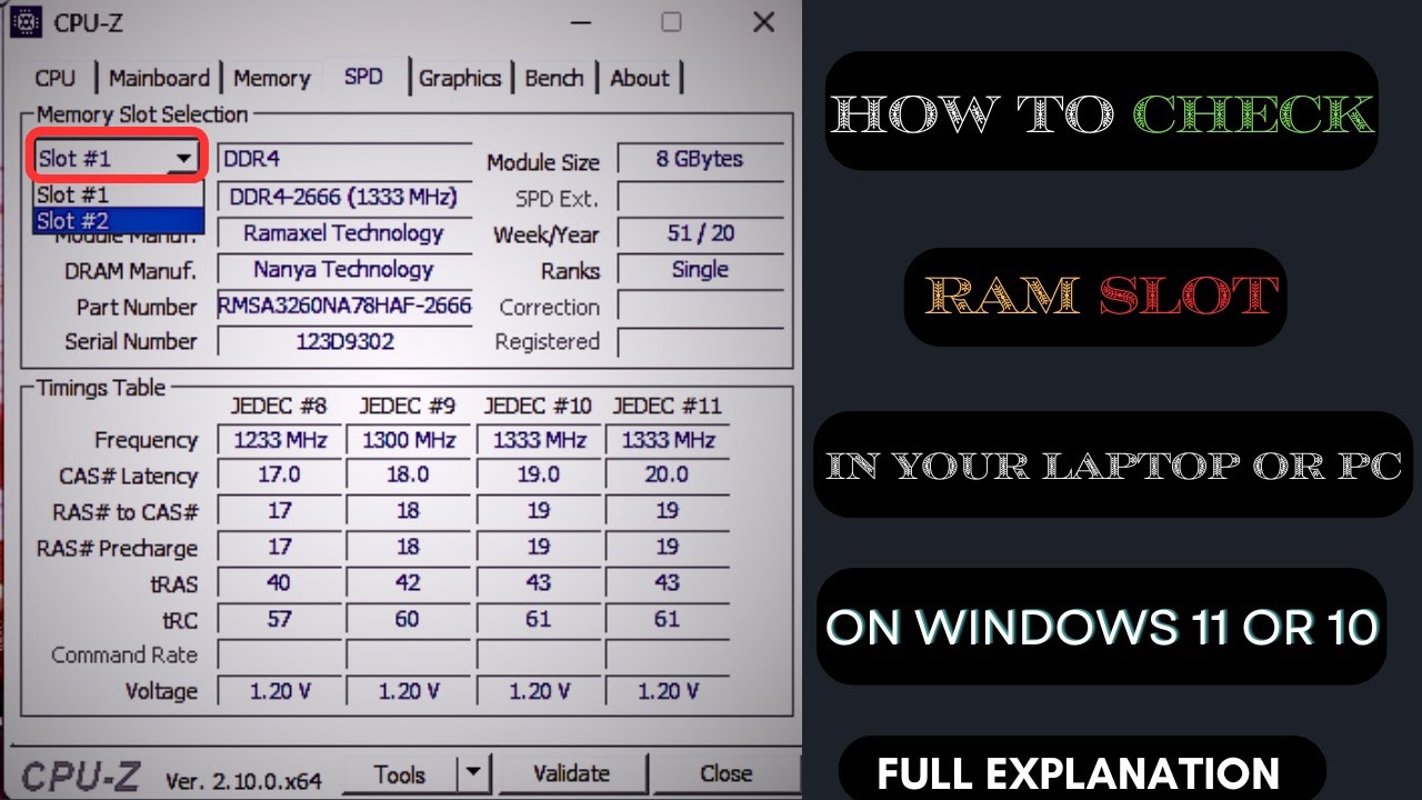 How To Check RAM Slot in Your Laptop or PC on Windows 11 or 10 | Check ...