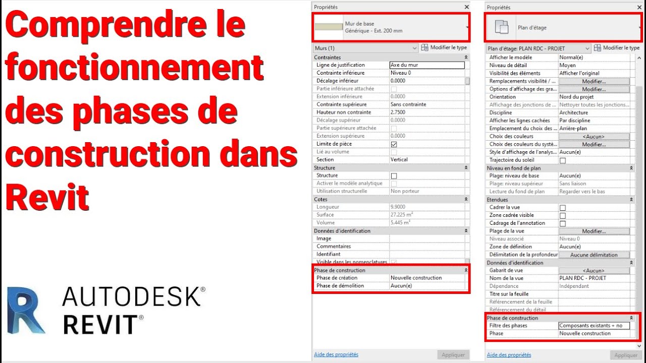 Revit : comprendre le fonctionnement des phases de construction - YouTube