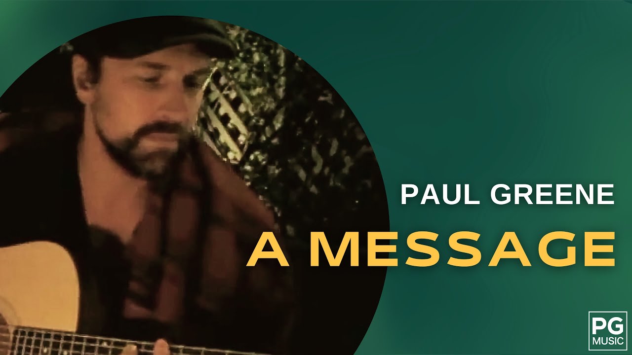 Paul Greene Sings: "A Message" - Coldplay Cover - YouTube