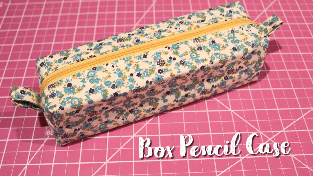 How to Sew a Boxy Pencil Case/ Zipper box pencil case #howto #diy # ...
