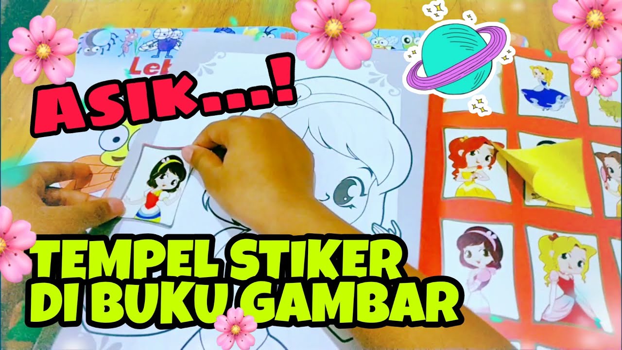Tempel Sticker buku gambar - YouTube