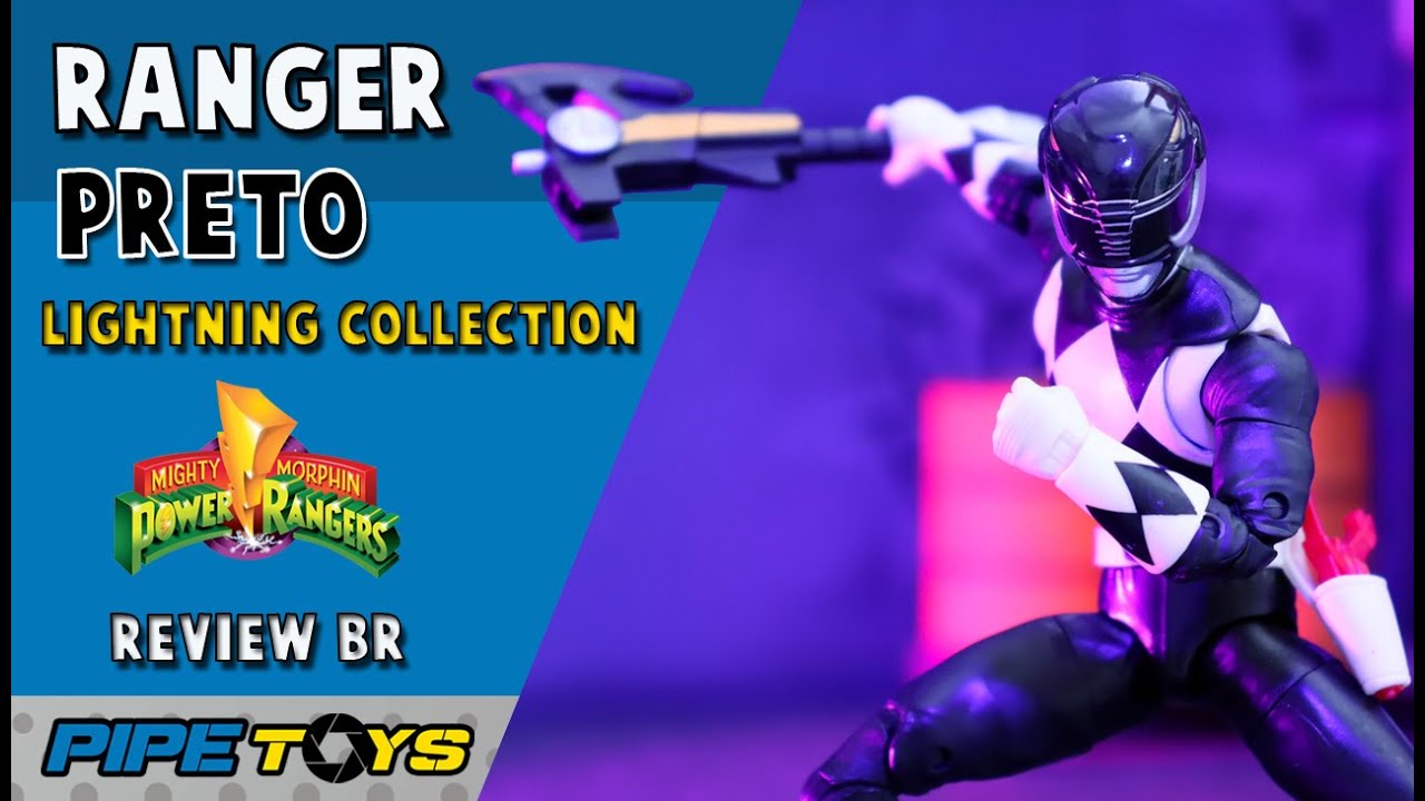 Ranger Preto | Mighty Morphin Power Rangers | Lightning Collection ...
