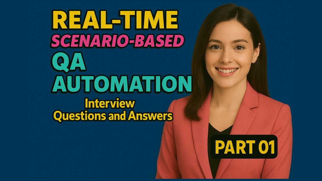 🎯 Real-Time Scenario-Based QA Automation Testing Interview Questions ...