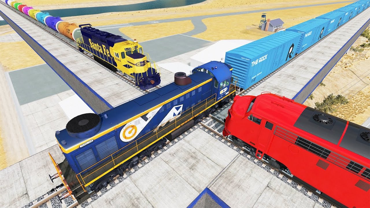 Crazy High Speed Train Crashes #48 - Beamng drive | Dancing Cars - YouTube