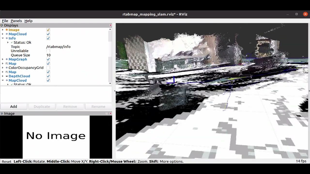 RTABMap and D435i Depth Cam. vSLAM Mapping of Large Office Space - YouTube
